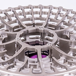 Rwlre Bicycle Freewheel,Road Bike 11 Speed Cassette 11-28T Gravel Bicycle 11-36T 11 Speed 34T Ultralight K7 11s 32T CNC Freewheel (Color : 11s-34T Gold L)