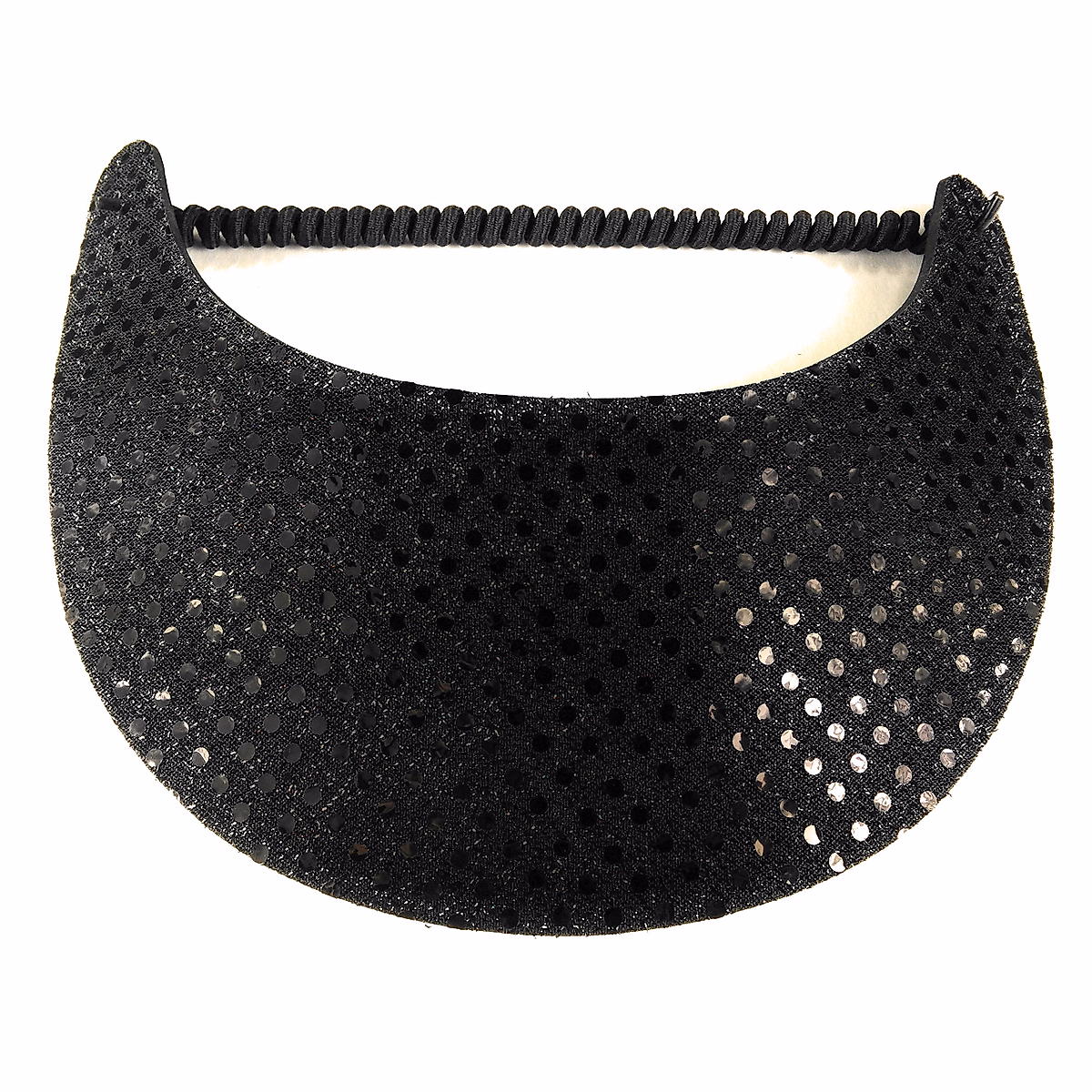 Clarke Glitz Confetti Foam Visor (Black/Black)