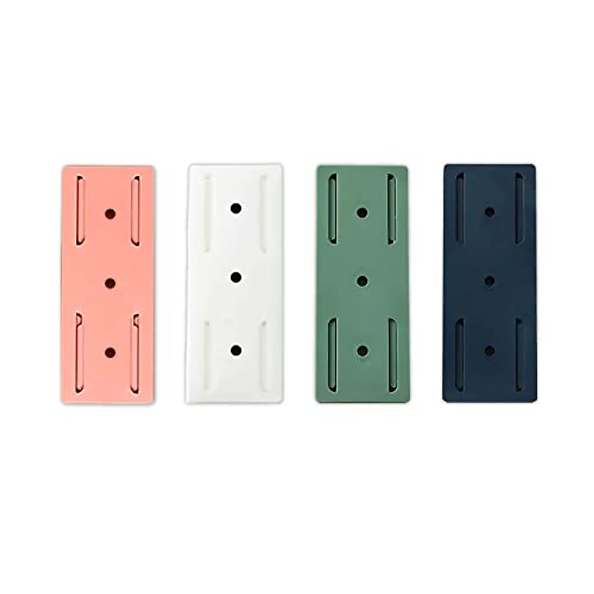 365Home 4-Pack Adhesive Punch-Free Socket Holder, Self-Adhesive Desktop Socket Fixer, Power Strip Holder Wall Mount, Suitable for WiFi Routers, Remote Controls, Tissue Boxes