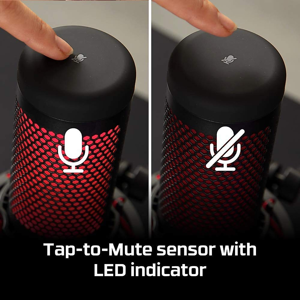 HYPERX Latest Quadcast USB Condenser Microphone Bundled with GalliumPi Popfilter Accessories