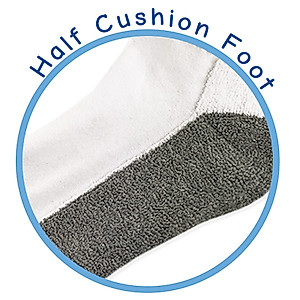 Jefferies Socks Boys Little Boy s Seamless Half Cushion Sport Crew Socks 6 Pair Pack Grey Heather Mediu, Grey Heather, Medium US