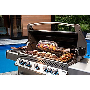 Napoleon P665RSIBPSS Prestige RSIB Propane Gas Grill, 665 sq. in + Infrared Side and Rear Burner, Stainless Steel