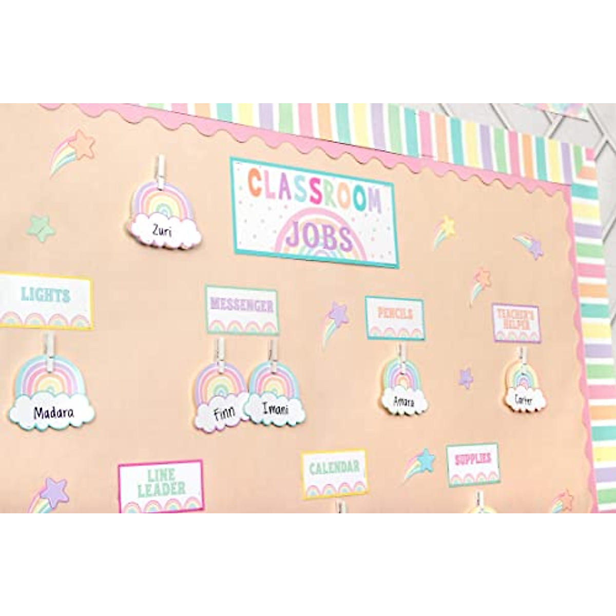 Teacher Created Resources Pastel Pink Scalloped Border Trim