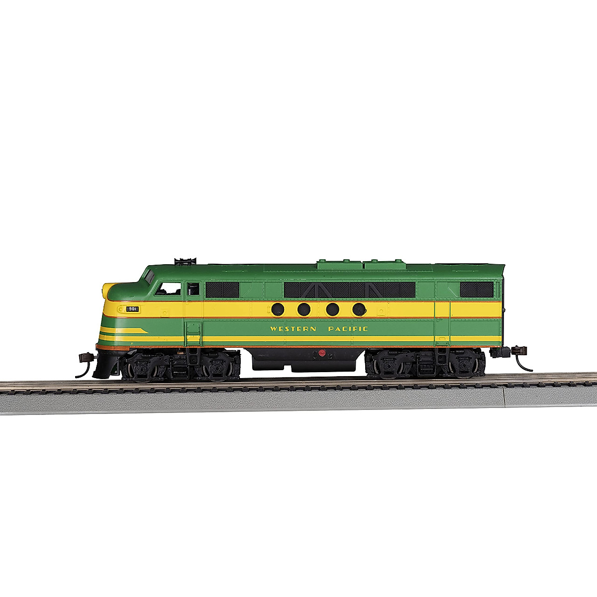 Bachmann Trains - FT - DCC WOWSOUND Sound Value-Equipped Locomotive - Western Pacific (Green & Yellow) - HO Scale,68915