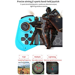 Mobile Gaming Controller for iPhone iOS Android PC Wireless Gamepad Joystick for iPhone 15/14/12/11, iPad, MacBook, Samsung Galaxy S22/S21/S20, TCL, Tablet, PC - 18+ Hour Battery Life - Call of Duty