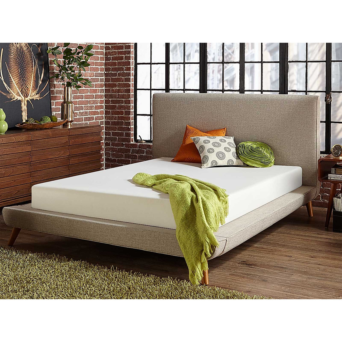 Live and Sleep Classic 8 Inch Medium Firm Memory Foam Mattress - Full Extra-Long Bed in a Box with Firm Body Support, CertiPUR Certified - Full XL Size