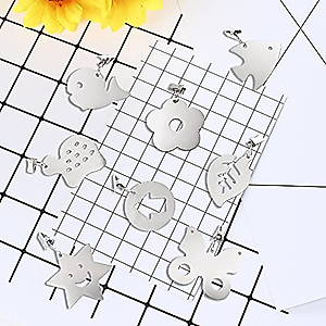 DEAYOU 8 Pack Stainless Steel Tablecloth Weights, Metal Table Cloth Holders Curtain Weights, Table Cover Clips Clamps Pendants for Outdoor, Picnic, Indoor, Garden, Party, Travel (Diverse Shapes)