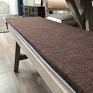 Outdoor Indoor Bench Cushions,Non-Slip Bottom with Ties Japanese Long Dining Chair Cushion Bay Window Cushion Patio Coffee 351803cm(14711inch)
