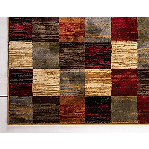 Unique Loom Barista Collection Area Rug - Gava (2' 2" x 3' 1" Rectangle, Multi/ Brown)