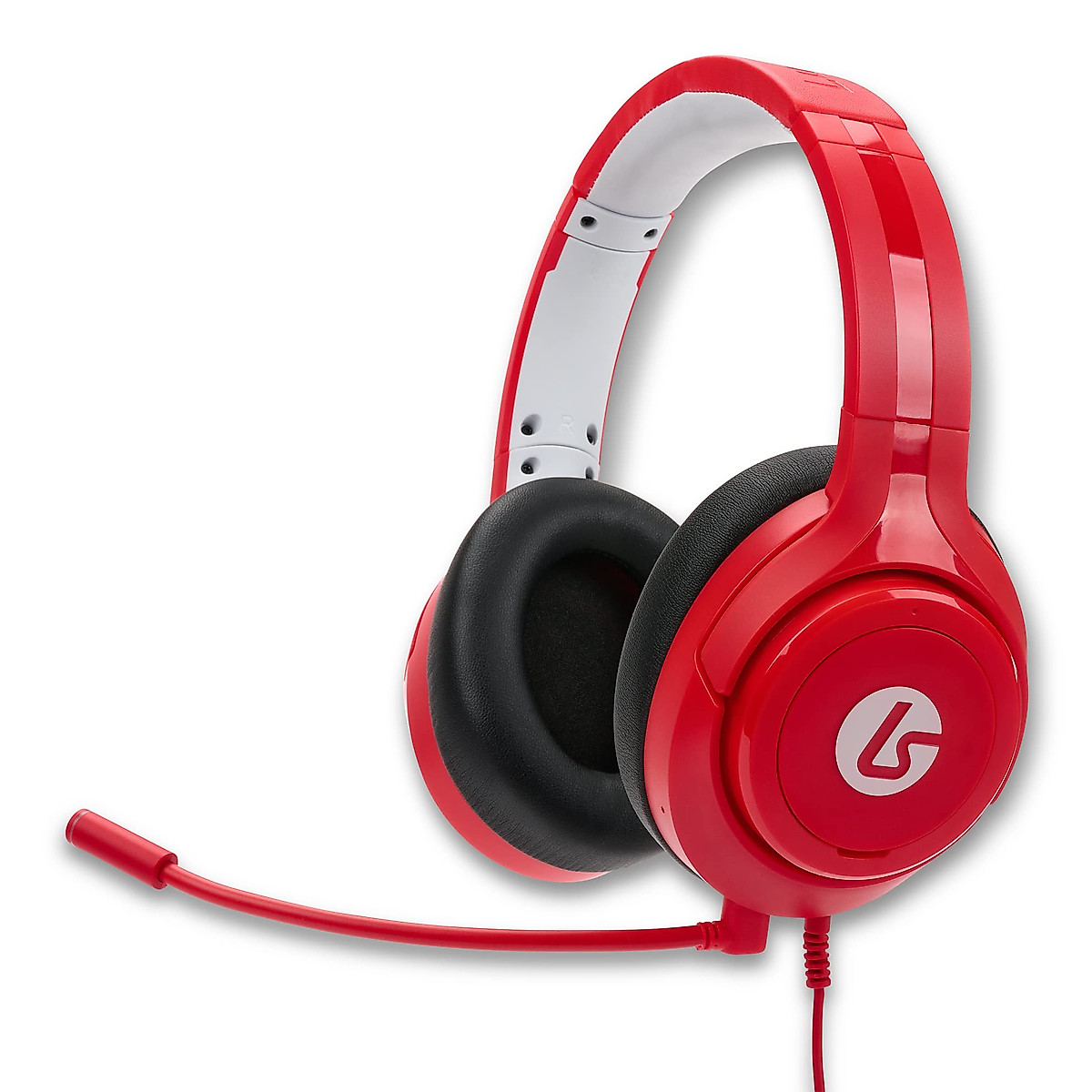 LucidSound LS10X Wired Gaming Headset for Xbox Series X|S - Pulse Red, Xbox One, Xbox One X, Xbox One S, Xbox 360, PC, Mac, VR, Android, and iOS, Mobile, headphones, chat, gaming audio