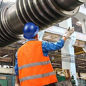 HDPE Hydro Dipped Full Brim Hard Hat with Fas-trac Suspension (Mate Blue) (Matte Blue)