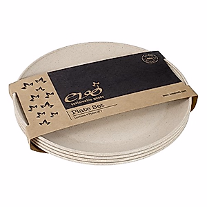 EVO Sustainable Goods 8" Plate, Set of Four, White