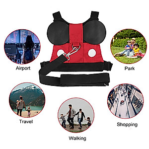 Accmor Kid Harness Leash, Toddler Anti-Lost Harness Leash, Cute Baby Walking Harness Tether Child Assistant Strap for 1-5 Years Boys and Girls to Zoo or Mall