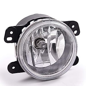 PIT66 Front Bumper Fog Light, Compatible With 11-14 Dodge Charger/10-18 Dodge Journey/11-13 Jeep Grand Cherokee/10-18 Jeep Wrangle/14-16 Jeep Cherokee, Fog Light Lamp Accessories, faros antiniebla