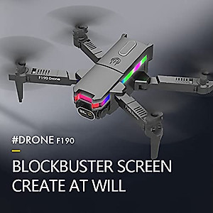 Mini Drone Rc Drones With Camera for Adults 1080P HD Fpv Drone with Two Batterys, Altitude Hold Headless Mode One Key Start Speed Adjustment, Rc Quadcopter Plane for Beginners Cool Stuff (Black)