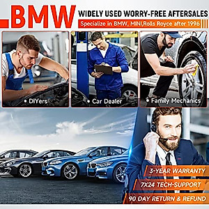 Full Diagnostic Tool fit for BMW FOXWELL NT710 OBD2 Scanner fit for BMW, Upgrade NT510 Elite Full System Diagnostic Scanner, All Reset BiDirectional Scan Tool Code Reader Battery Registrate ECU Coding