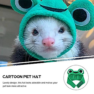 1Pc Tiny Hats, Tiny Party Hats Hamster Hats Mini Small Animals Hats Frog Small Animals Cap Pet Headband Hamster Costume for Rabbit Hamster Guinea Pig Rats Chinchilla Hedgehog