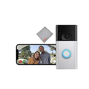 Video Doorbell Ring 3 – Enhanced WiFi, Improved Motion Detection, 1080p, Easy Installation with Playhardest Cleaning Cloth