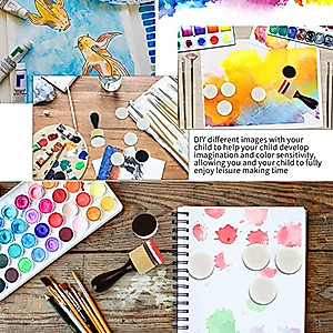 55 Pack Mini Ink Blending Tool Set, 3 PCS Round Alcohol Ink Applicator Tool 52 PCS Replacement Sponge Domed Foam Pads, Embossed Ink Splashing Pictures Card Making