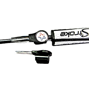 Putter Mounted Divot Tool and Ball Marker - RED/Blue Star