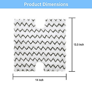 S3973D Steam Mop Replacement Pads for Shark Lift-Away Pro & Genius Steam Pocket Mop S3973 S3973D S5003D S3973WM S5001 S5002Q S5003A S5004 S5004W S6001W S6001WM S6002 S6002C,Part # P184WQ, 8 Pack