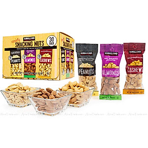 Kirkland Signature Variety Snacking Nuts, 3.0 lb-30 Count(Pack of 1)