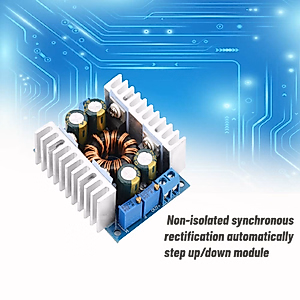 Voltage Converter Module DC 5-30V to 1.25-30V,Automatic Step Up/Down Converter,Boost/Buck Voltage Regulator,Regulated Converter Module,Over Current, Short Circuit, Over Temperature