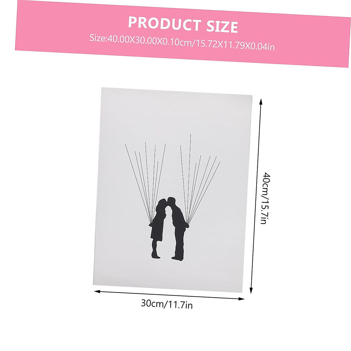 SHOWERORO Fingerprint Check-in Painting Guestbook Personalized Book Guest Book Wedding Signature Photo Frame Wedding Book for Wedding Supplies Chemical Fiber Canvas Balloon Substitute Bride