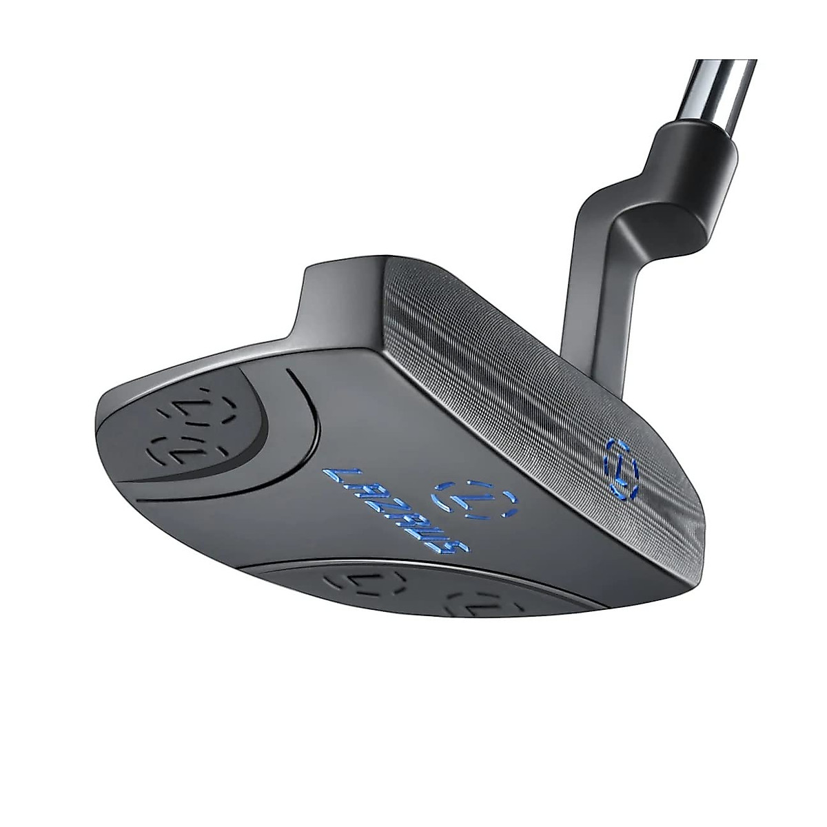 Lazrus Golf | Premium Quality Black Golf Putters for Men Right Handed, Micro Milled Face Mallet Putter Golf Clubs for Men w/Putter Head Cover, Mens Putters Right Handed (Right)