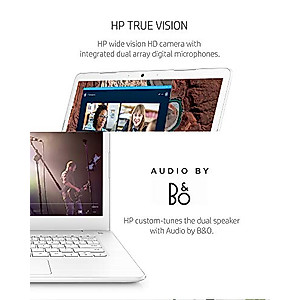 HP Chromebook 14 Laptop, Dual-core Intel Celeron Processor N3350, 4 GB RAM, 32 GB eMMC Storage, 14-inch FHD IPS Display, Google Chrome OS, Dual Speakers and Audio by B&O (14-ca051nr, 2020)