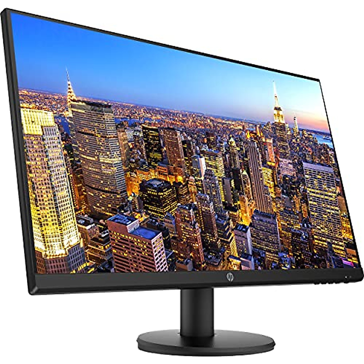HP P27v G4 27 Inch IPS LED Backlit Monitor 2-Pack Bundle with FHD 1920 x 1080, Blue Light Filter, HDMI, VGA