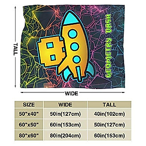 uiuzirv Light Thin Game Cartoons Throw Blanket Flannel Printed Super Soft Blankets for Sleepers,Bed,Sofa 50" X40