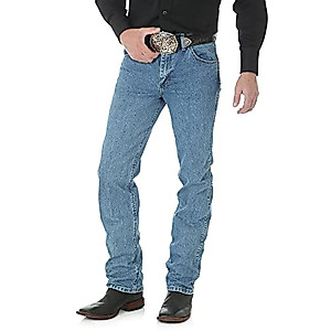 Wrangler Men's Premium Performance Cowboy Cut Slim Fit Jean, Stonewashed, 32W x 36L