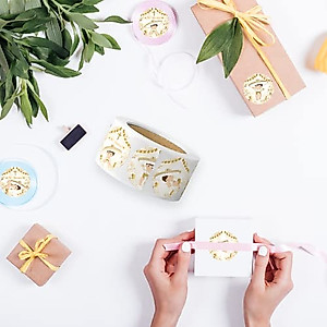 500Pcs Mi Bautizo Decor-Mi Bautizo Stickers Roll Thank You Label Stickers for Boy God Bless,Baptism Party Decoration Christening Supplies Gift Bags Box Envelope Seal Sticker