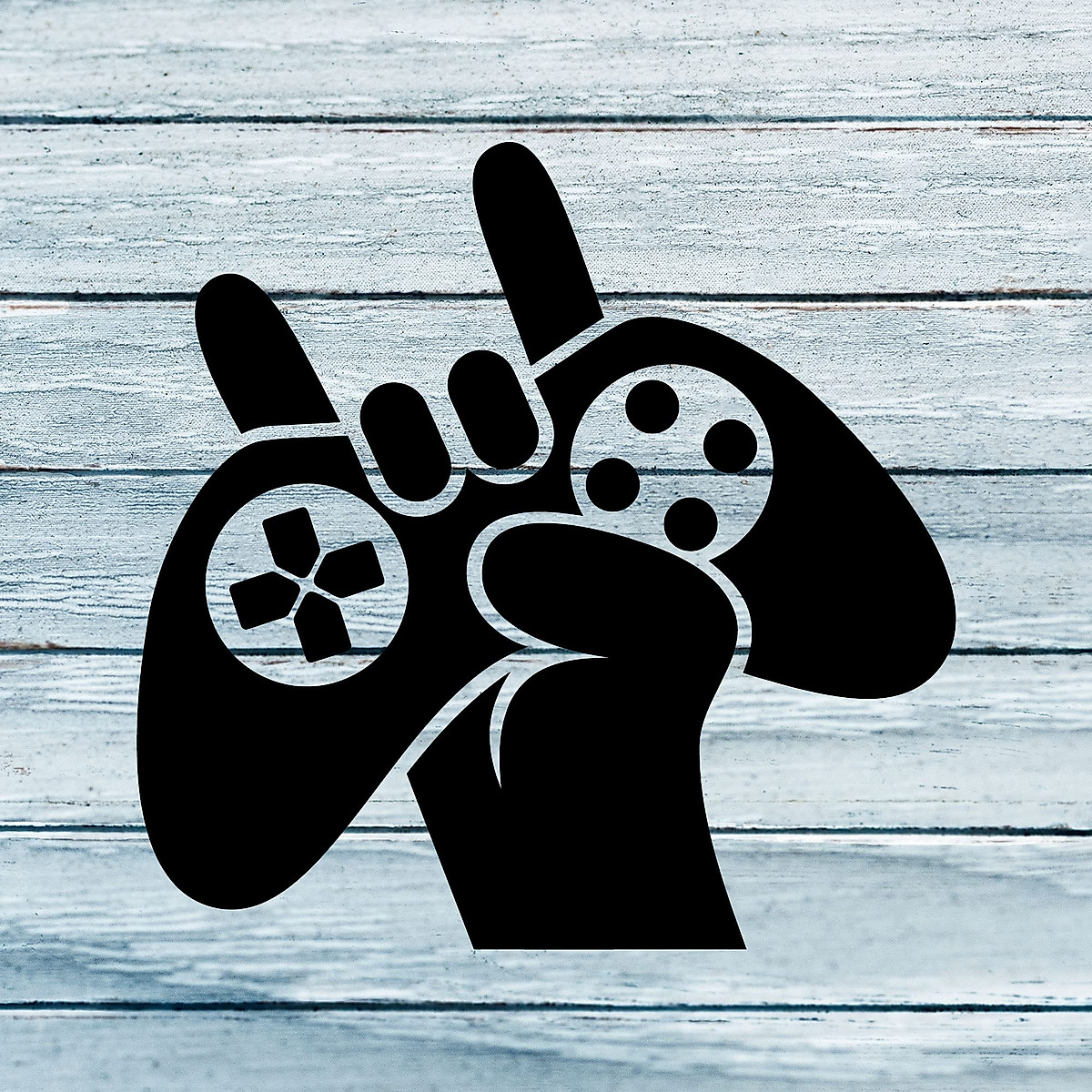 Gaming Wall Sticker - Tumbler Laptop Kitchen Bottle Car Window Home Decor Decoration - Video Game Controller Gamer Gamepad Console Vinyl Decal SMSV942