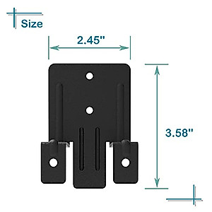 Uliesc Non Slip Mattress Gaskets for Bed Frame, Mattress Holder in Place Gripper, Anti-Slip Baffle Fit for Metal Bed Frames, Wide Applicability, 6 pcs, Black