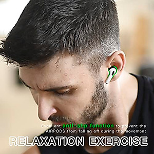 [Fit in Case] Ear Tips for AirPods Pro 2 DamonLight 3 Pairs Anti Scratches Add Grip Sport Covers [US Patent Registered] Compatible with AirPods Pro 2nd Generation (Black)