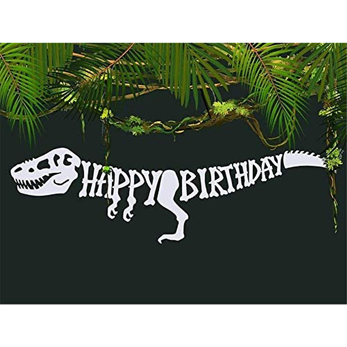 Super Cute Dinosaur Happy Birthday Banner – Dinosaur Party Decorations – T-Rex Raptor Design Dinosaur Supplies – Great Dino Theme Birthday Party Favors for Kids – Large and Pre-Assembled