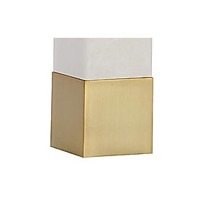 JONATHAN Y JYL5009A Jeffrey 29" Metal/Marble LED Table Lamp Contemporary Transitional Bedside Desk Nightstand Lamp for Bedroom Living Room Office College Bookcase LED Bulb Included, Brass Gold/White