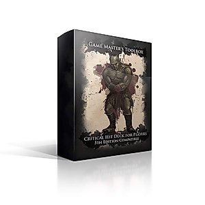 Nord Games Dungeons and Dragons 5th Edition Deck of Cards – Critical Hit Deck for Players 50 Cards - Games for Adults and Kids – DND Books – Gaming Accessories - Compatible with D&D 5e