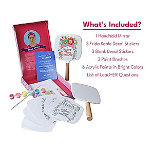 Kids Crafts Create Like Frida: Mirror Painting Kit with Decorative Decal Stickers Arts and Crafts DIY Kit for Girls