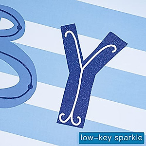 Loveinside Baby Boy Gift Bag with Tissue Paper and Greeting Card for Baby Shower, New Parents, and More - 16.5" x 12.6" x 5.7", 1 Pcs