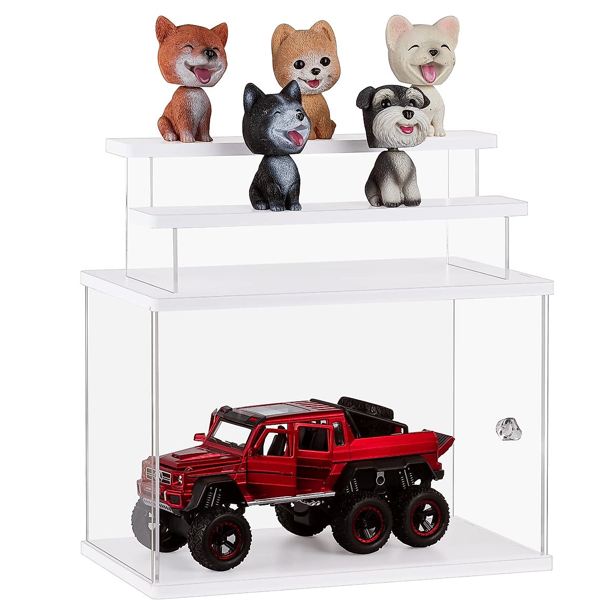 LileZbox Acrylic Display Case, Display Box, Versatile Collectibles Display Showcase for Action Figures Toys,1 Pack