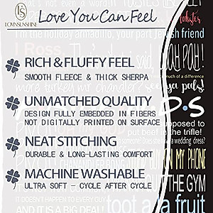 LOVINSUNSHINE Friends Tv Show Blanket - Super Soft Fleece Sherpa Throw Blanket Friends Tv Show Gifts for Women Birthday Friends Tv Show Merchandise (60x50,Th)