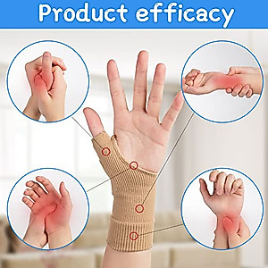 DCC-GETS Thumb Arthritis Compression Gloves(2 PAIRS),comfortable Compression Glove with Soft Gel Pads, Lightweight wrist Support Braces,Pain relief, Carpal Tunnel (Black)
