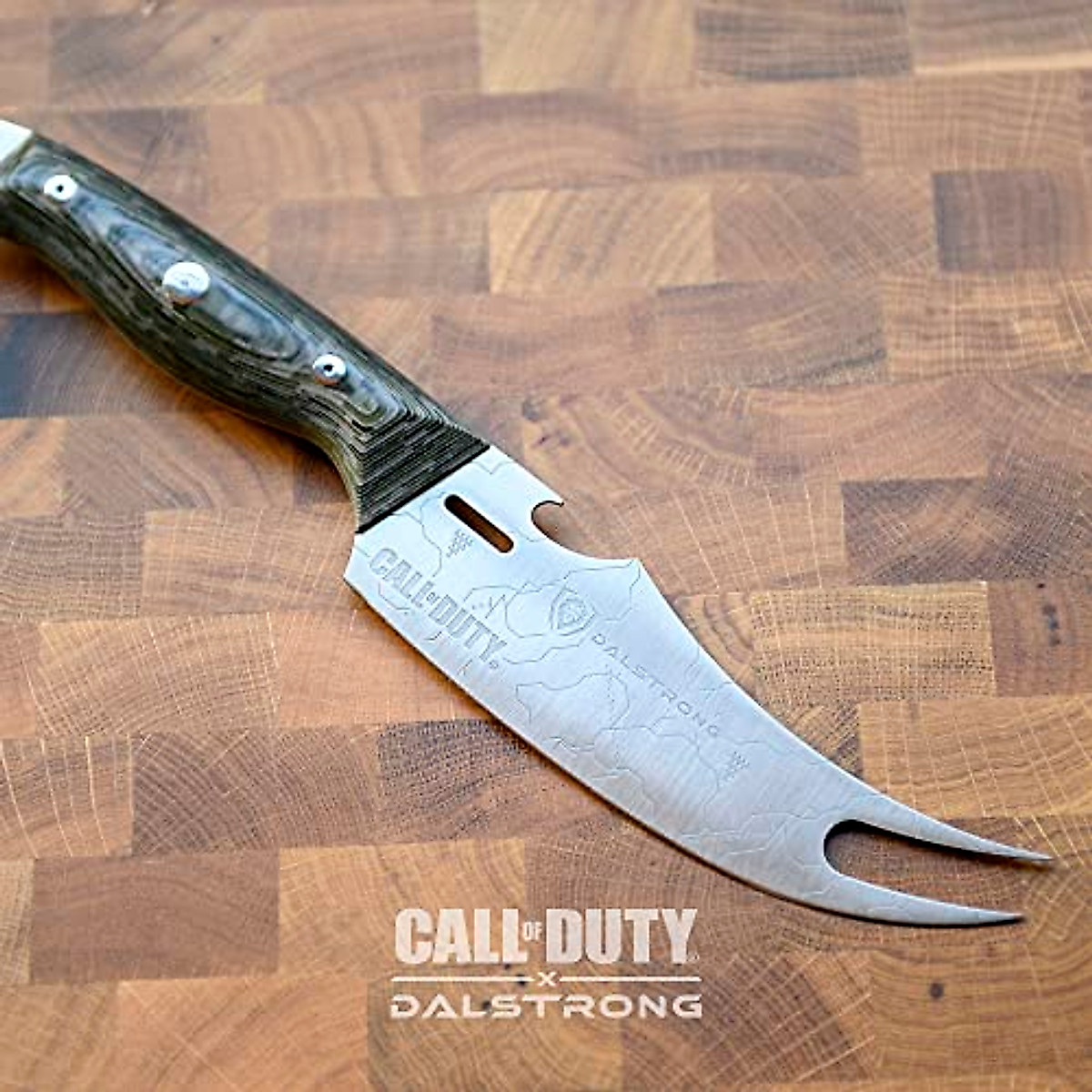 Dalstrong Pitmaster BBQ & Meat Knife - 6.5 inch - Call of Duty Edition - Exclusive Collector Set - High-Carbon 9CR18MOV Steel - G10 Digital Camo Handle - Thin & Zero Friction Blade - Leather Sheath
