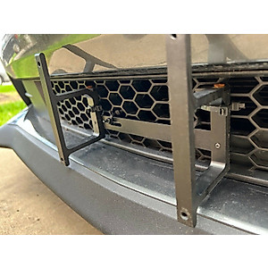 Dasen Lower Grille Front License Plate Mount Bracket Removable Compatible with 2015-2021 Ford Mustang Shelby GT350/GT350R - No Drilling