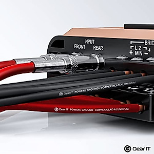 GearIT 16 Gauge Wire (100ft Each - Black/Red) Copper Clad Aluminum CCA - Primary Automotive Power/Ground for Battery Cable, Car Audio, Trailer Harness, Electrical - 200 Feet Total 16ga AWG Wire