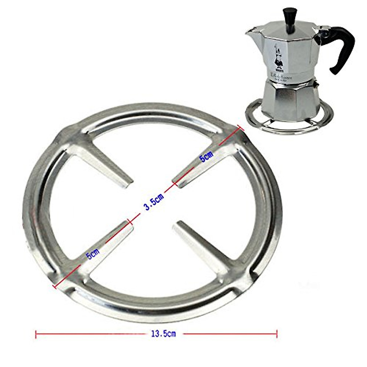 ToSSme Stainless Steel Gas Ring Reducer Trivet Stove Top Hob Cooker Heat Simmer Coffee Pots Kitchen Utensil