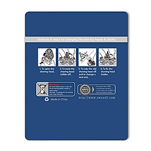 SweetLF 3 Pcs Replacement Shaver Head Blade Cutters IPX7 Waterproof Electric Razor Wet & Dry 3D Men’s Rotary Shaver SW-BC09